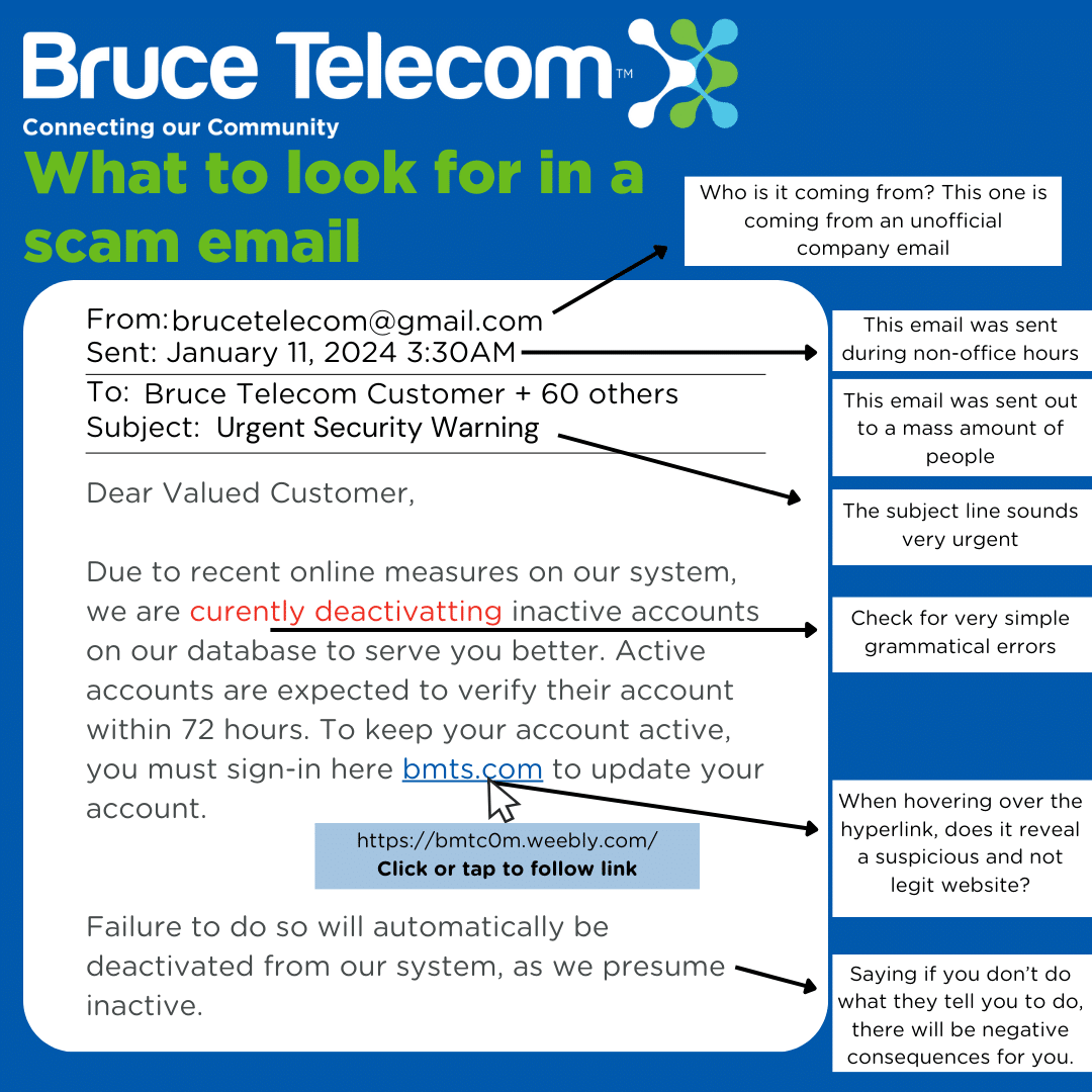 Protect Yourself From Scammers | Bruce Telecom